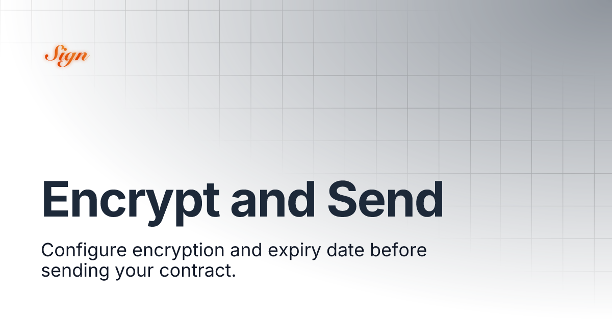 Encrypt and Send | EthSign Docs
